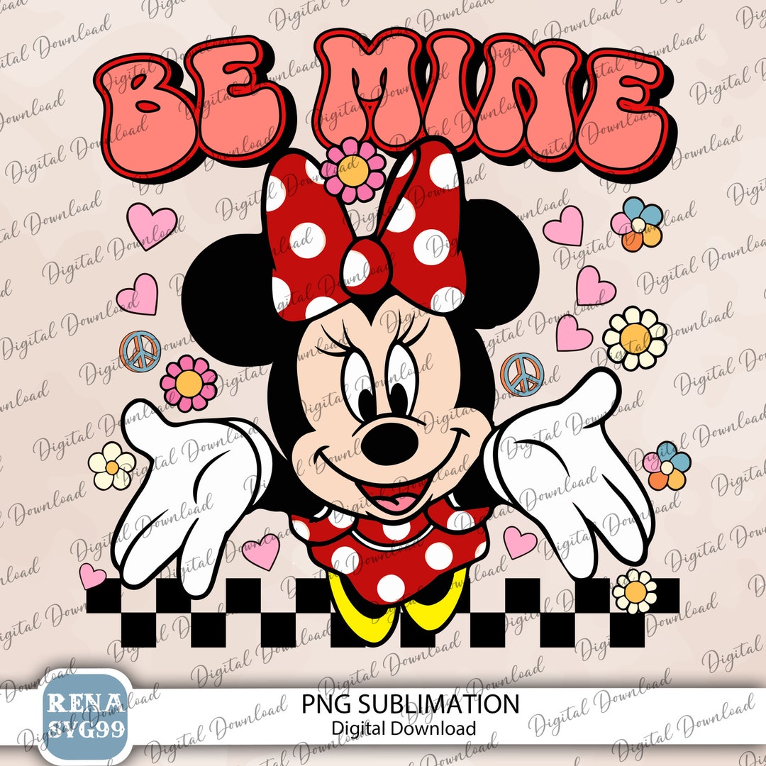 Be Mine Valentine Mouse Png, Happy Valentines Mouse PNG, Self Love Png ...