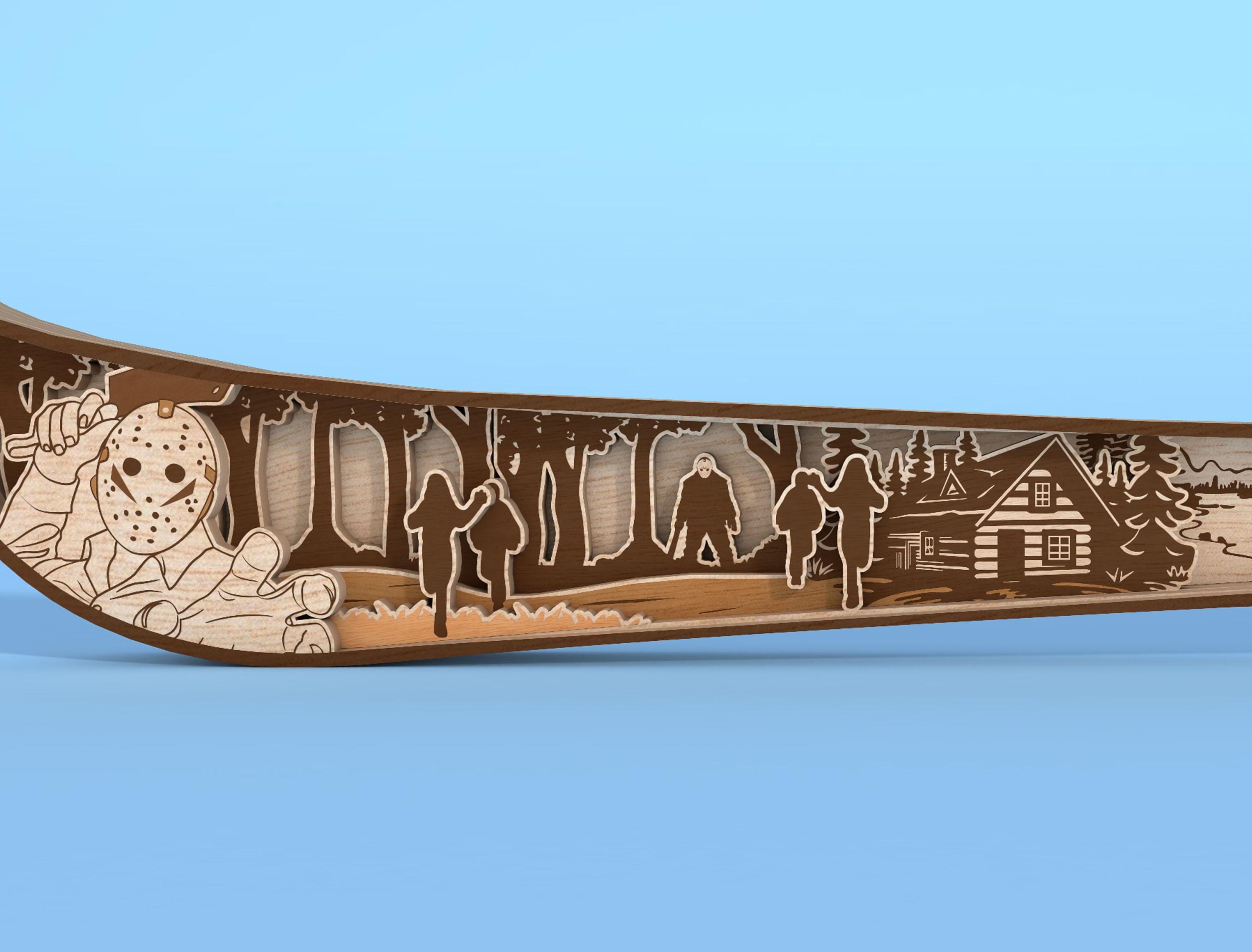 Horror Multilayer Laser Cut File Svg, Movie Horror Scene Svg, Horror ...