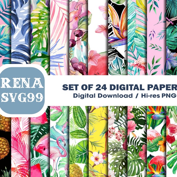 Tropical Floral - Etsy