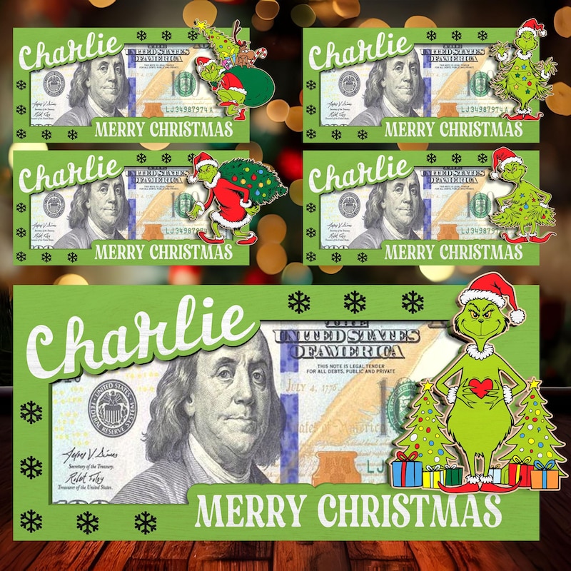 Grinch Money - Etsy