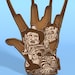 3D Multilayer Horror Laser Cut File Svg, Horror Glove Layer Wood Sign ...