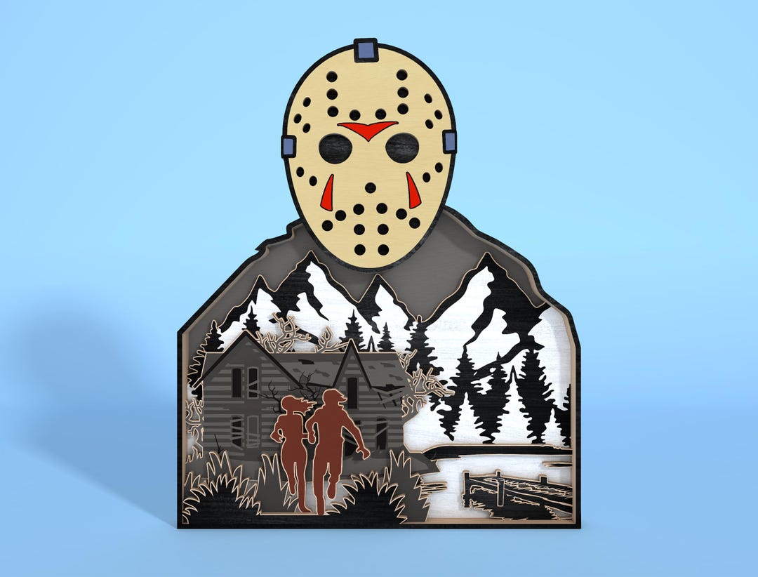 Layer Characters Horror Svg,movie Horror Scene ,horror Multilayer ...