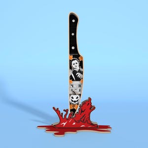 Horror Knife Standing Decor Laser Cut File Svg ,movie Horror Scene Svg ...