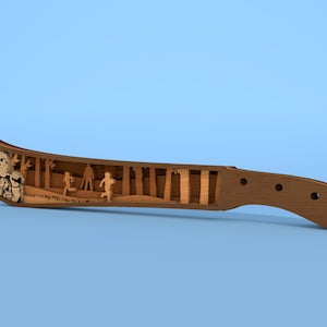 3D Multilayer Horror Laser Cut File Svg, Horror Knife Layer Wood Sign ...