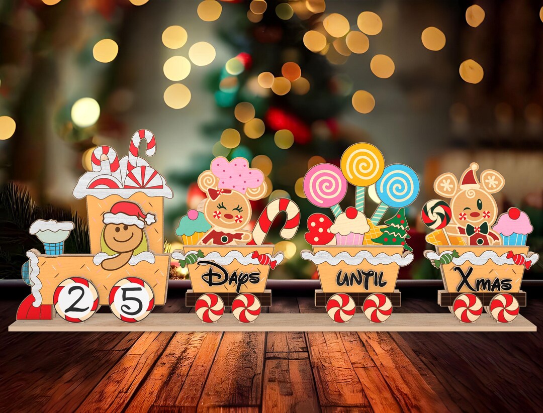 Gingerbread Christmas Countdown Standing Svg,christmas Calendar ...