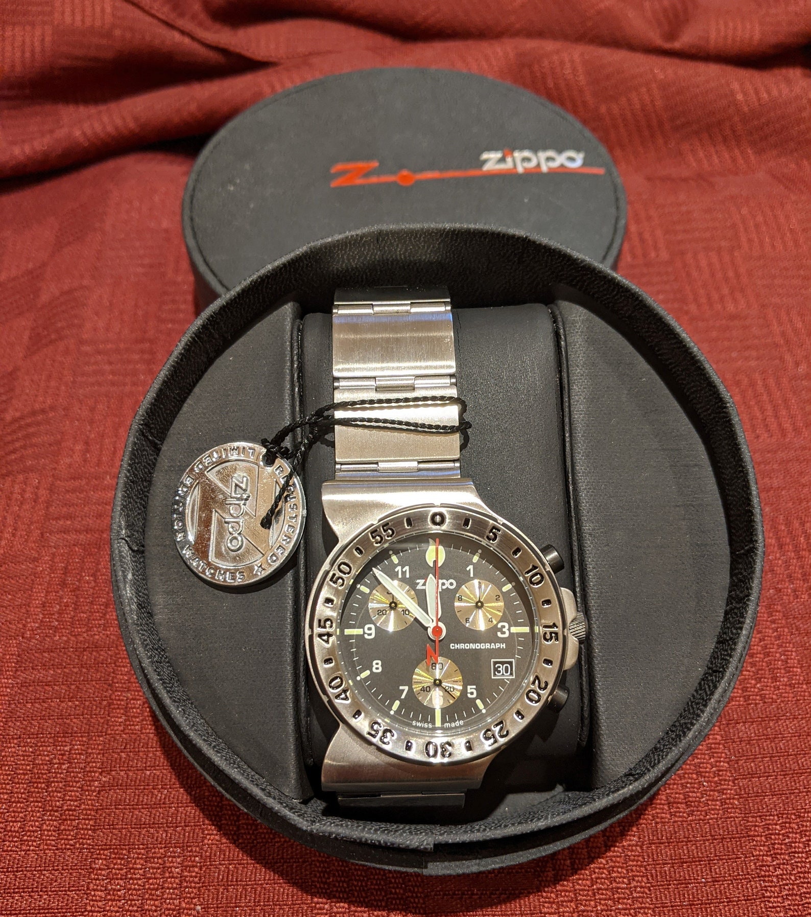 Rare Limited Edition Swiss-made Zippo Chronograph Watch | Etsy