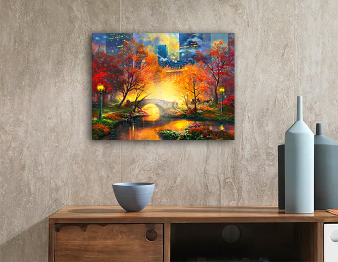 Led Lighted Wall Art Led Frame Decoration Led Canvas Wall | Etsy