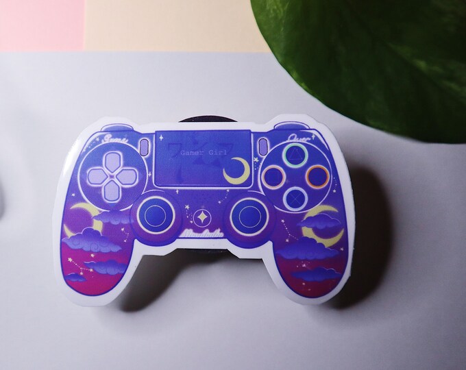 Ps4 Gamer Girl Sticker Ps4 Controller Sticker Ps4 Aesthetic Sticker - Etsy