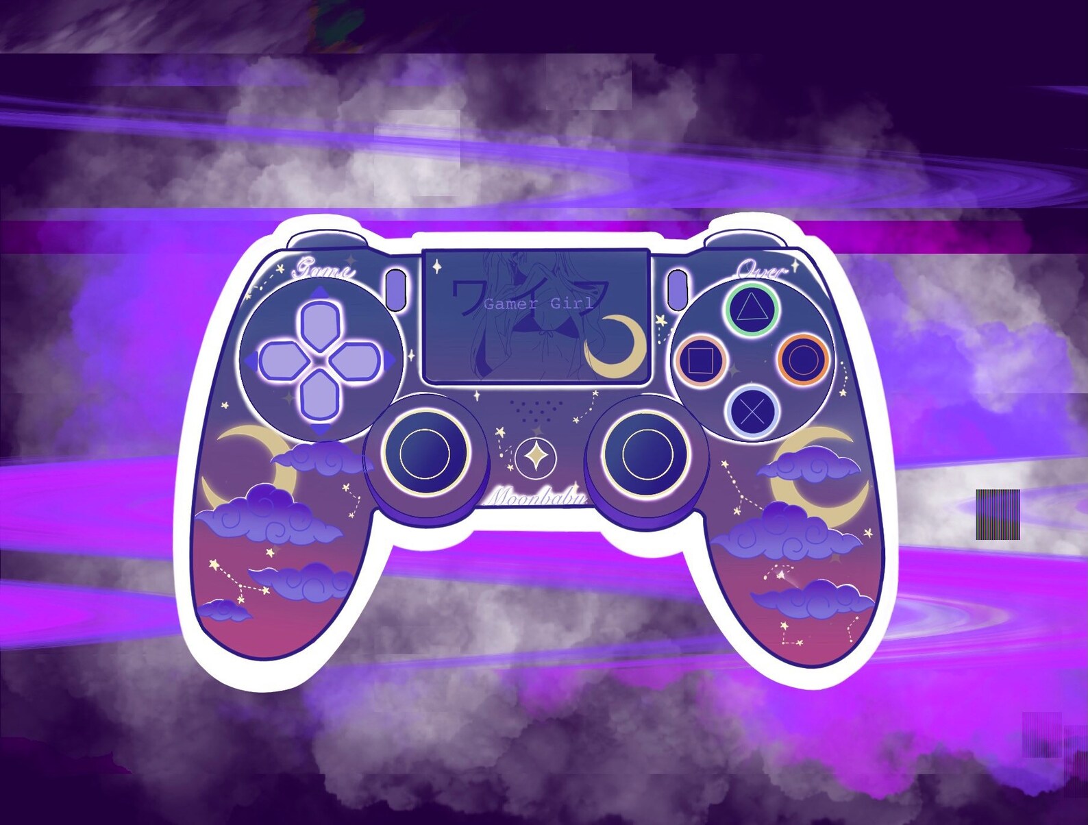 Ps4 Gamer Girl Sticker Ps4 Controller Sticker Ps4 | Etsy