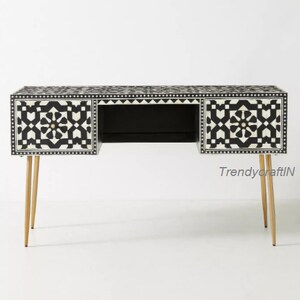 Bone Inlay Desk, Bone Inlay Work Desk, Optical Bone Inlay Desk, Bone ...