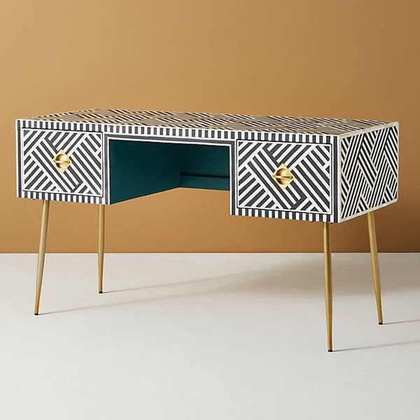 Bone Inlay Desk - Etsy