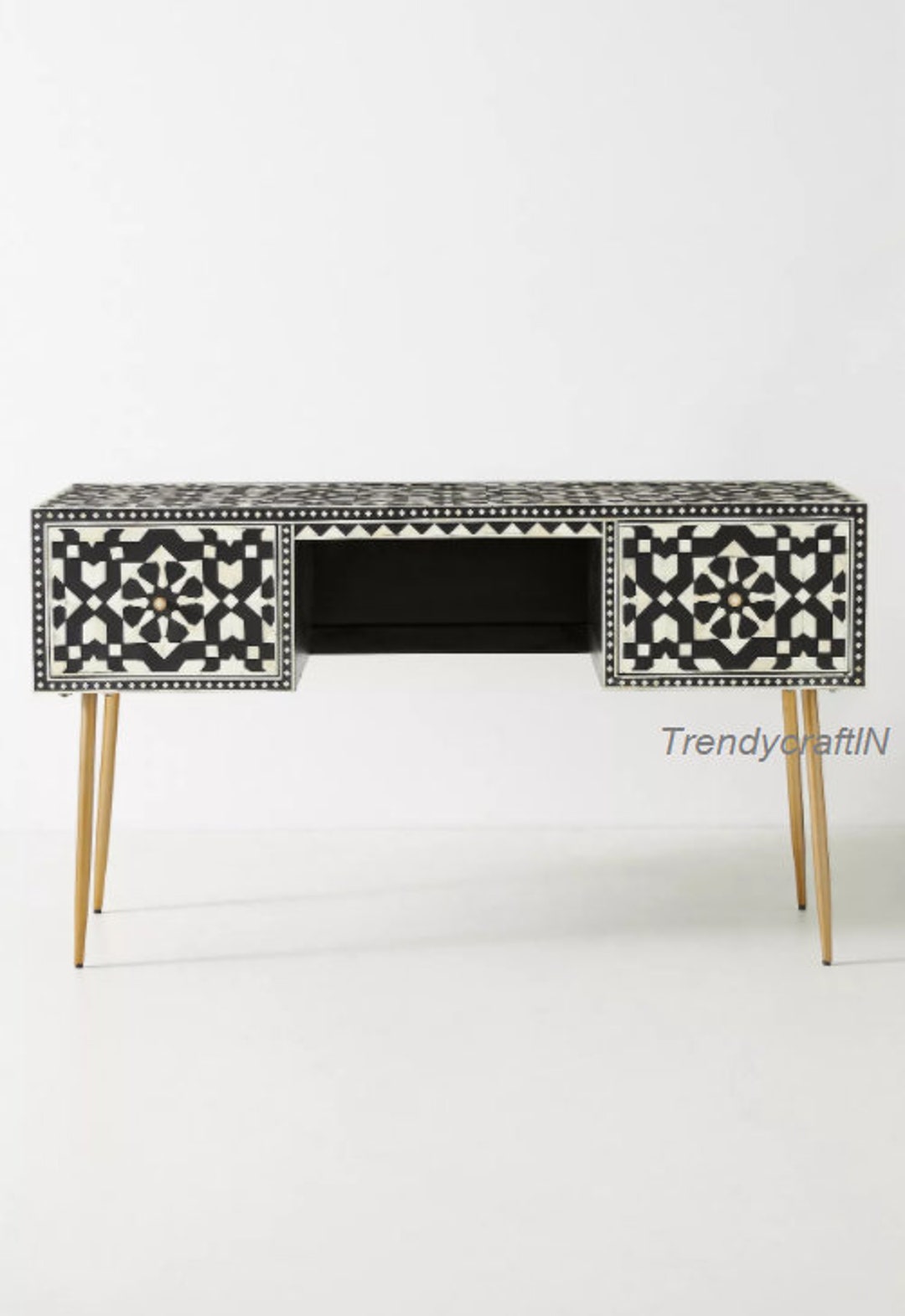 Bone Inlay Desk, Bone Inlay Work Desk, Optical Bone Inlay Desk, Bone ...