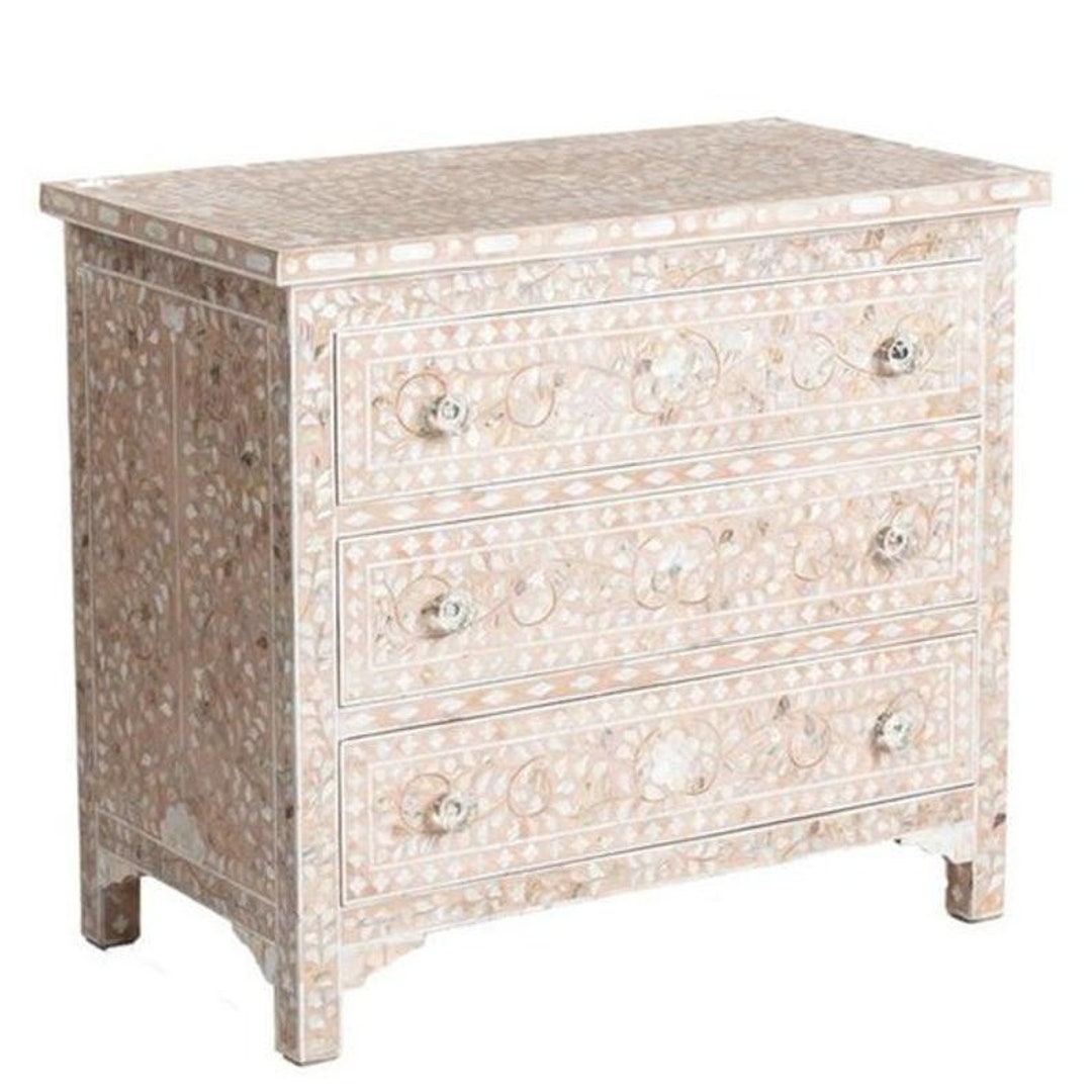 Mother of Pearl Inlay Chest of Drawers, Mother of Pearl Inlay Dresser ...