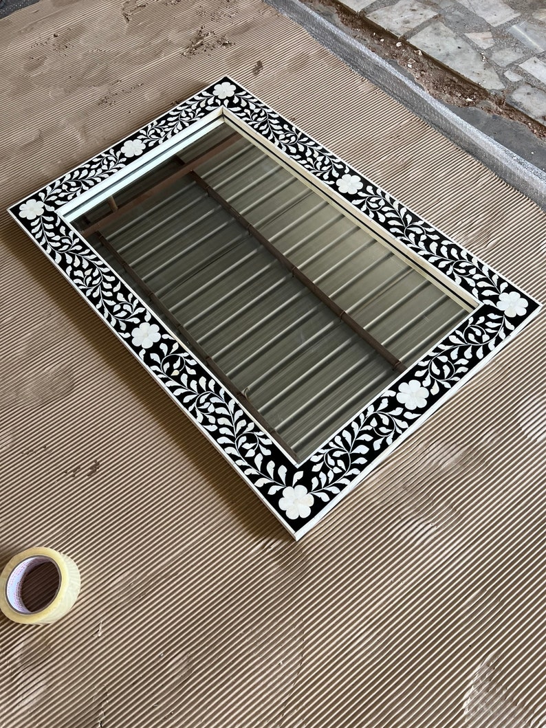 Bone Inlay Mirror Frame Handmade Mirror Bone Inlay Mirror - Etsy