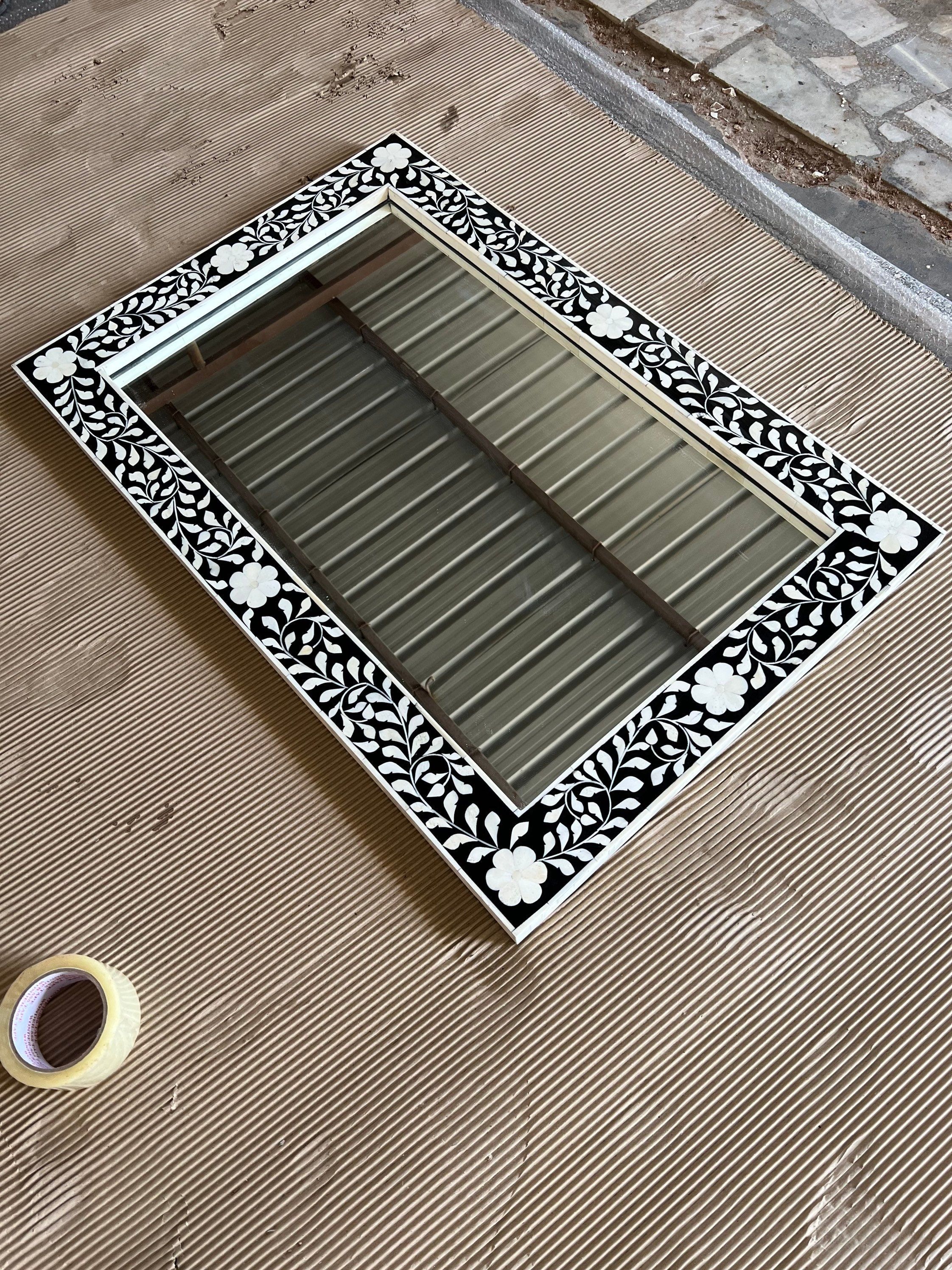 Bone Inlay Mirror Frame Handmade Mirror Bone Inlay Mirror - Etsy
