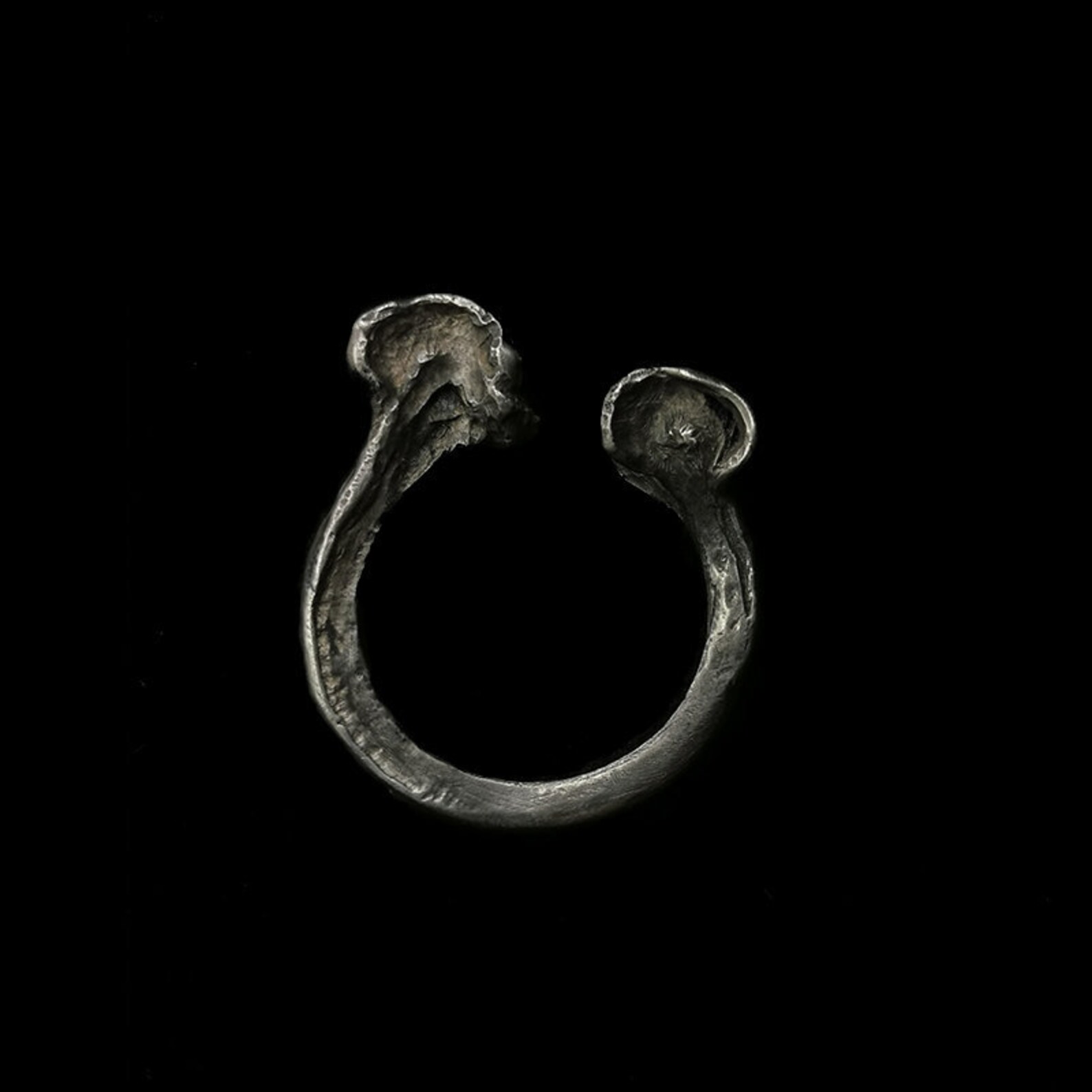 Dingy Tibia Ring Diablo Openings Ring Human Bone Sterling - Etsy