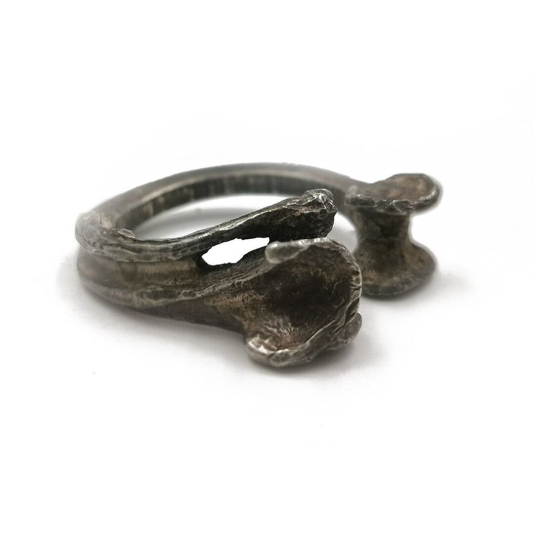 Dingy Tibia Ring Diablo Openings Ring Human Bone Sterling - Etsy