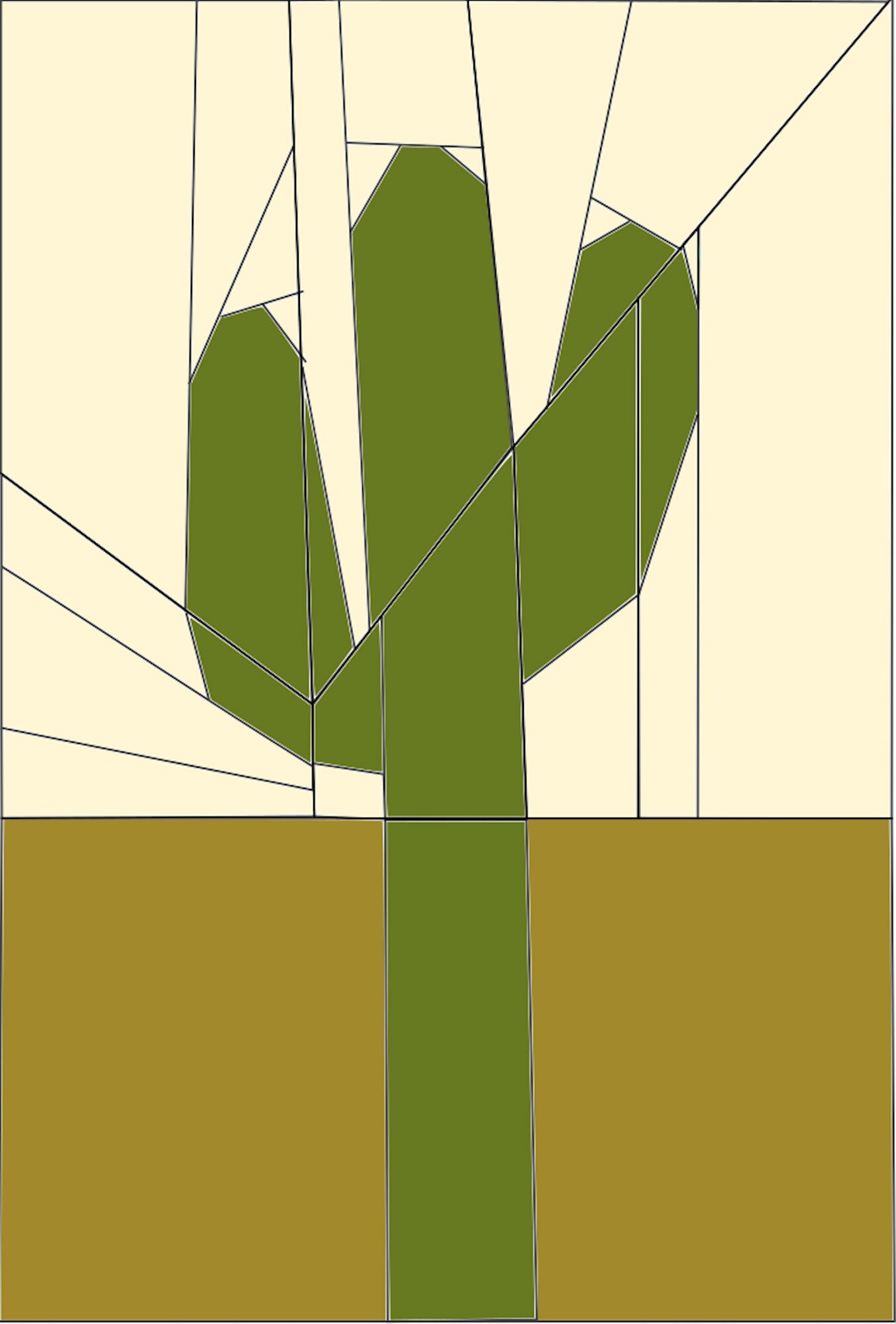 Cactus Paper Piecing Pattern - Etsy