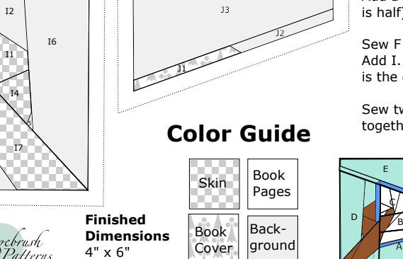 Reading Paper Piecing Pattern - Etsy