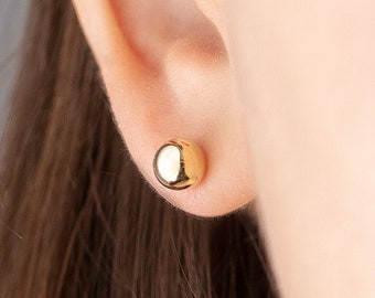 Gold Ball Earrings - Etsy