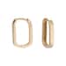 Square Hoops, 14k Solid Gold Hoop Earrings, Minimal Gold Hoops ...