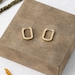 Square Hoops, 14k Solid Gold Hoop Earrings, Minimal Gold Hoops ...