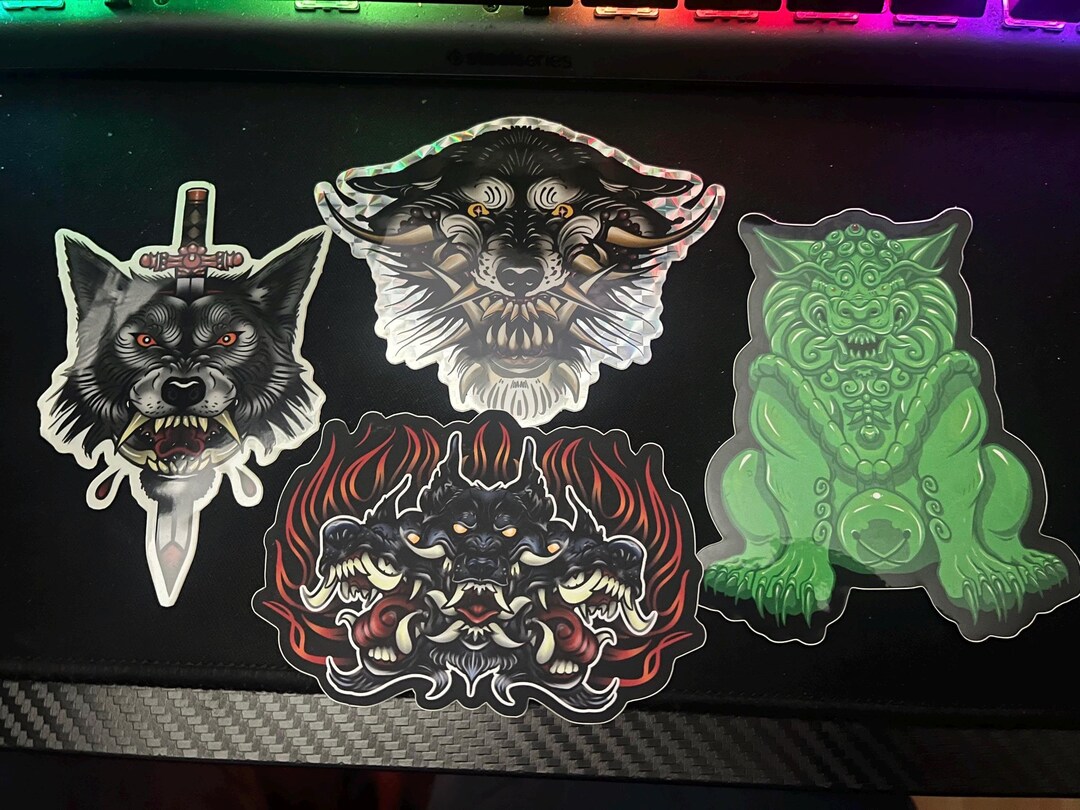 Deadly Dog Sticker Pack - Etsy