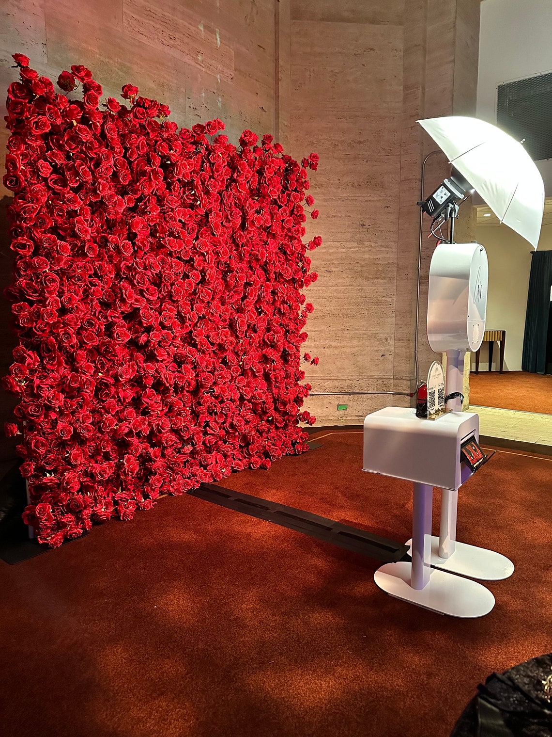 RENTAL ONLY nyc/long Island 3D Red Flower Wall Rental for Weddings ...