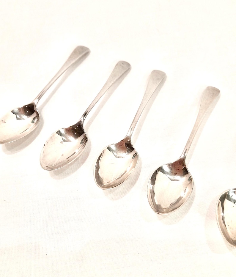 Silver Plate Teaspoons / Edwardian Teaspoons / Teaspoons / Fine Dining ...
