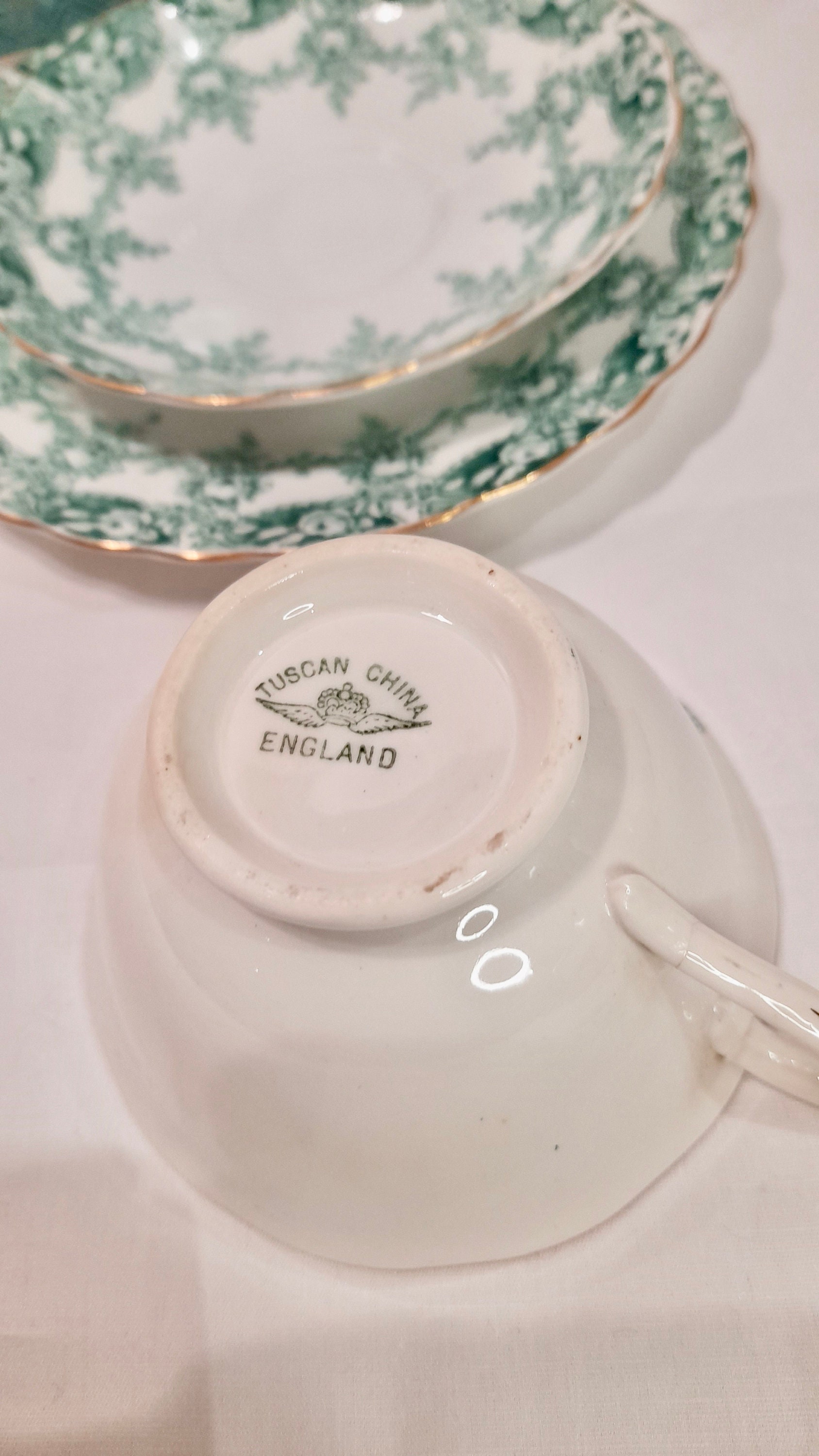 Edwardian Trio / Edwardian Cups and Saucers / Afternoon Tea / Period ...