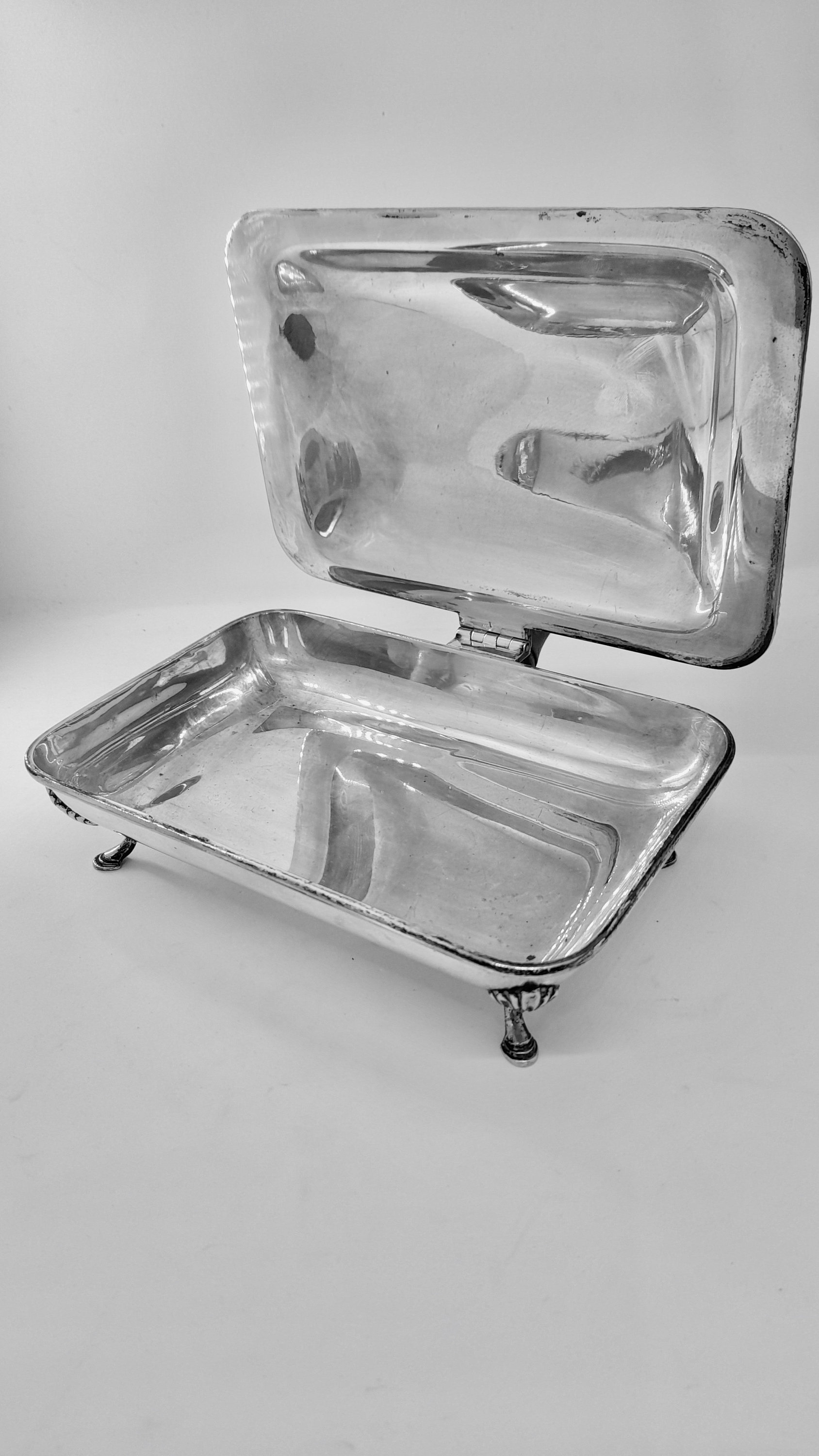 Edwardian Silent Butler / Crumb Tray / Edwardian Crumb Tray / Silver ...
