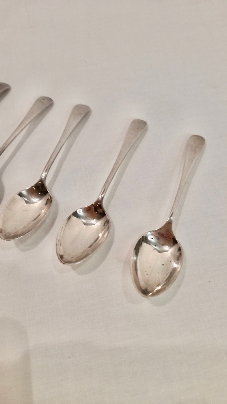 Silver Plate Teaspoons / Edwardian Teaspoons / Teaspoons / Fine Dining ...