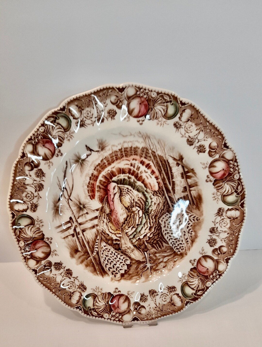 Johnson Bros His Majesty Turkey Plate / Turkey Plate / His Majesty ...