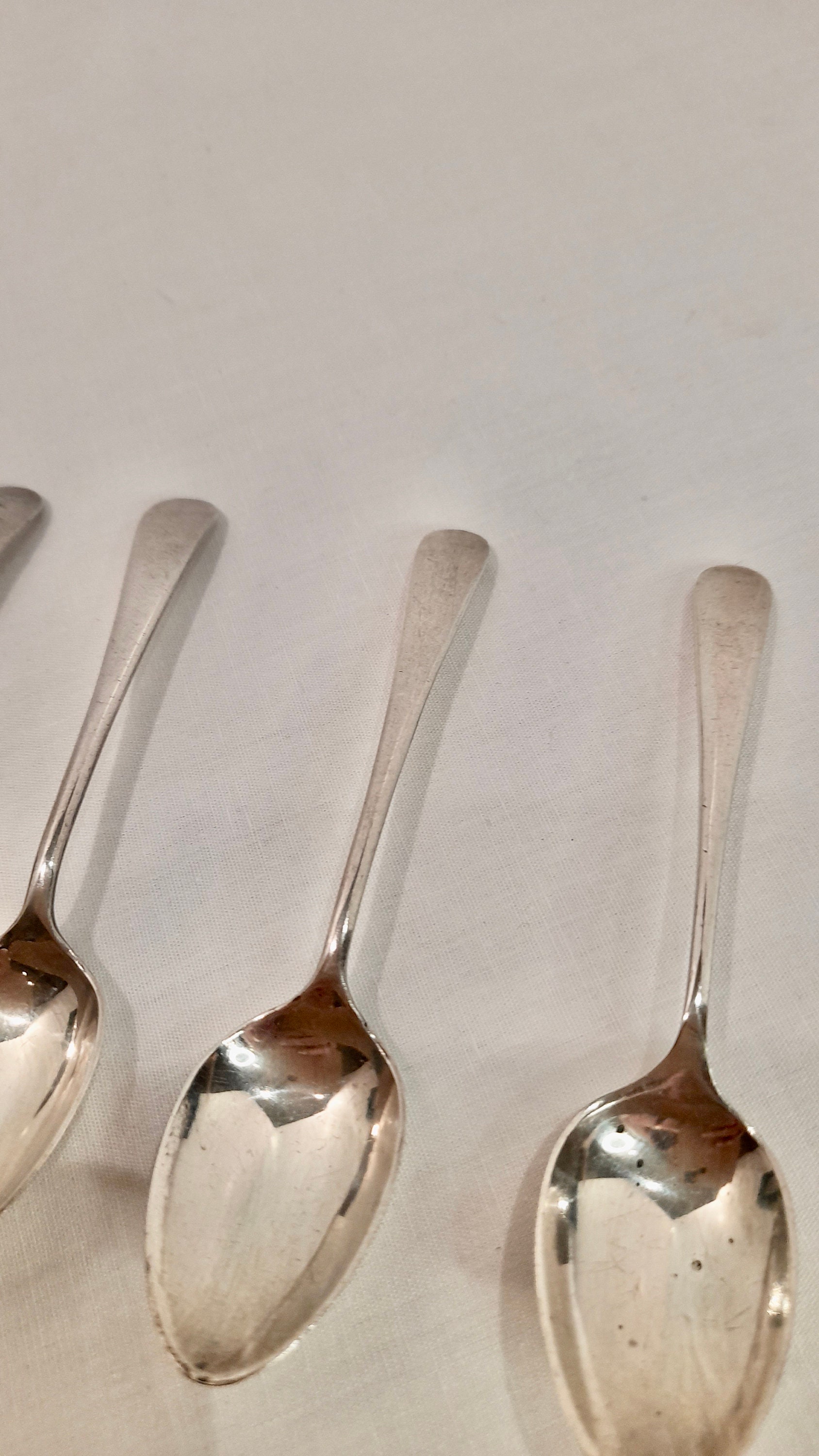 Silver Plate Teaspoons / Edwardian Teaspoons / Teaspoons / Fine Dining ...