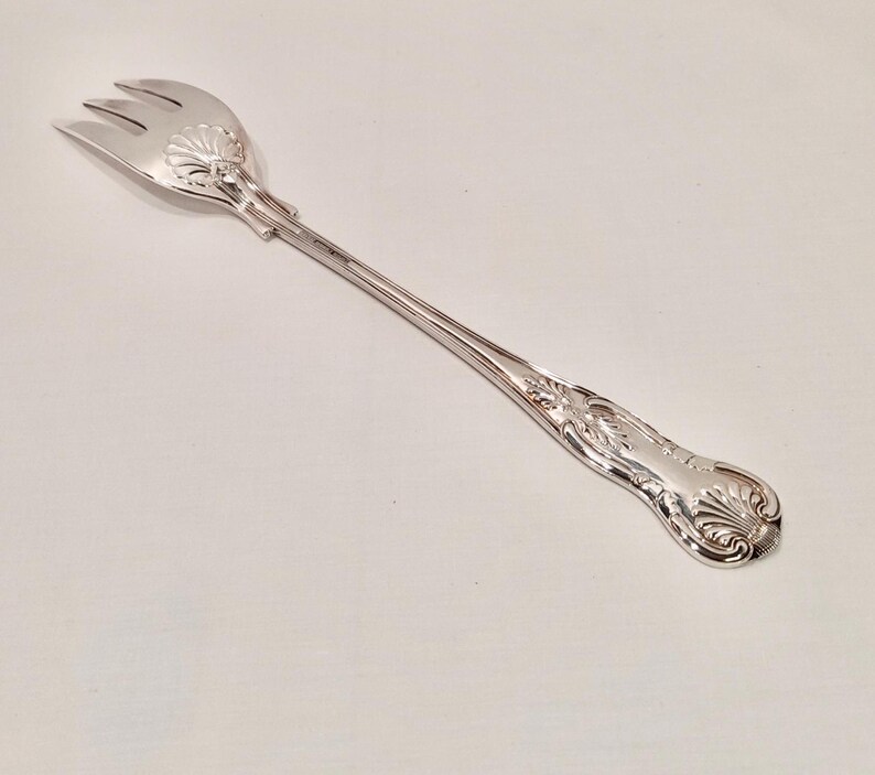 Large Silver Plate Meat Fork / Meat Forks / Serving Meat Forks / Large ...