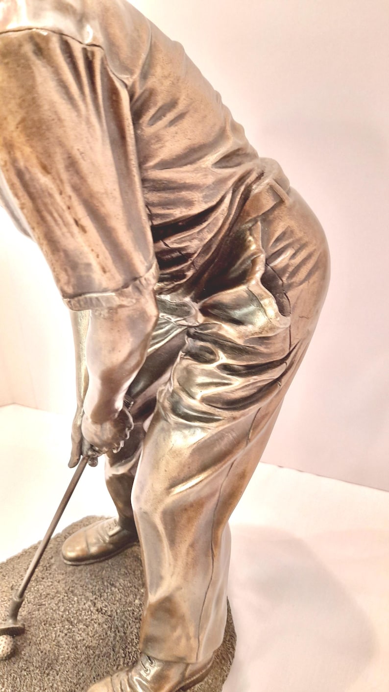 Golf Figurine / Large Golfing Figurine / Golf Clubs / Gifts for Golfers ...