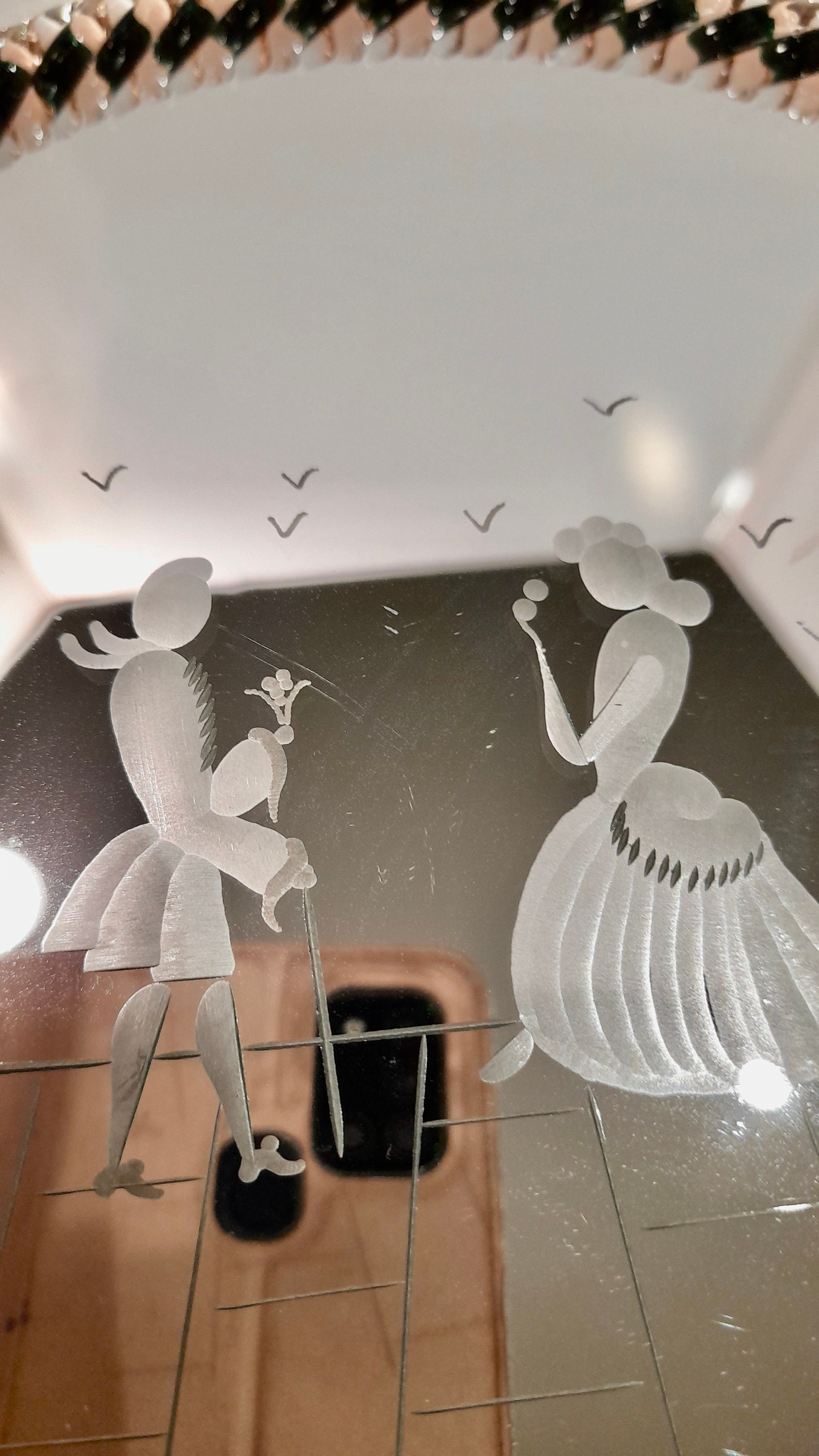 Murano Glass Mirror Tray / Regency Style Tray / Murano Glass / - Etsy