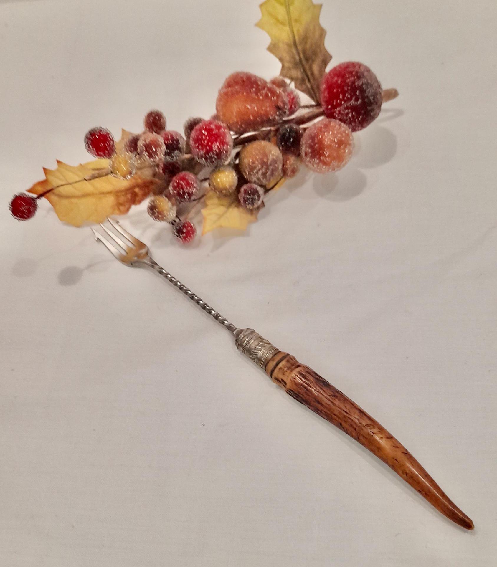 Pickle Fork / Pickle Forks / Antler Handled Pickle Forks / Olive Forks ...