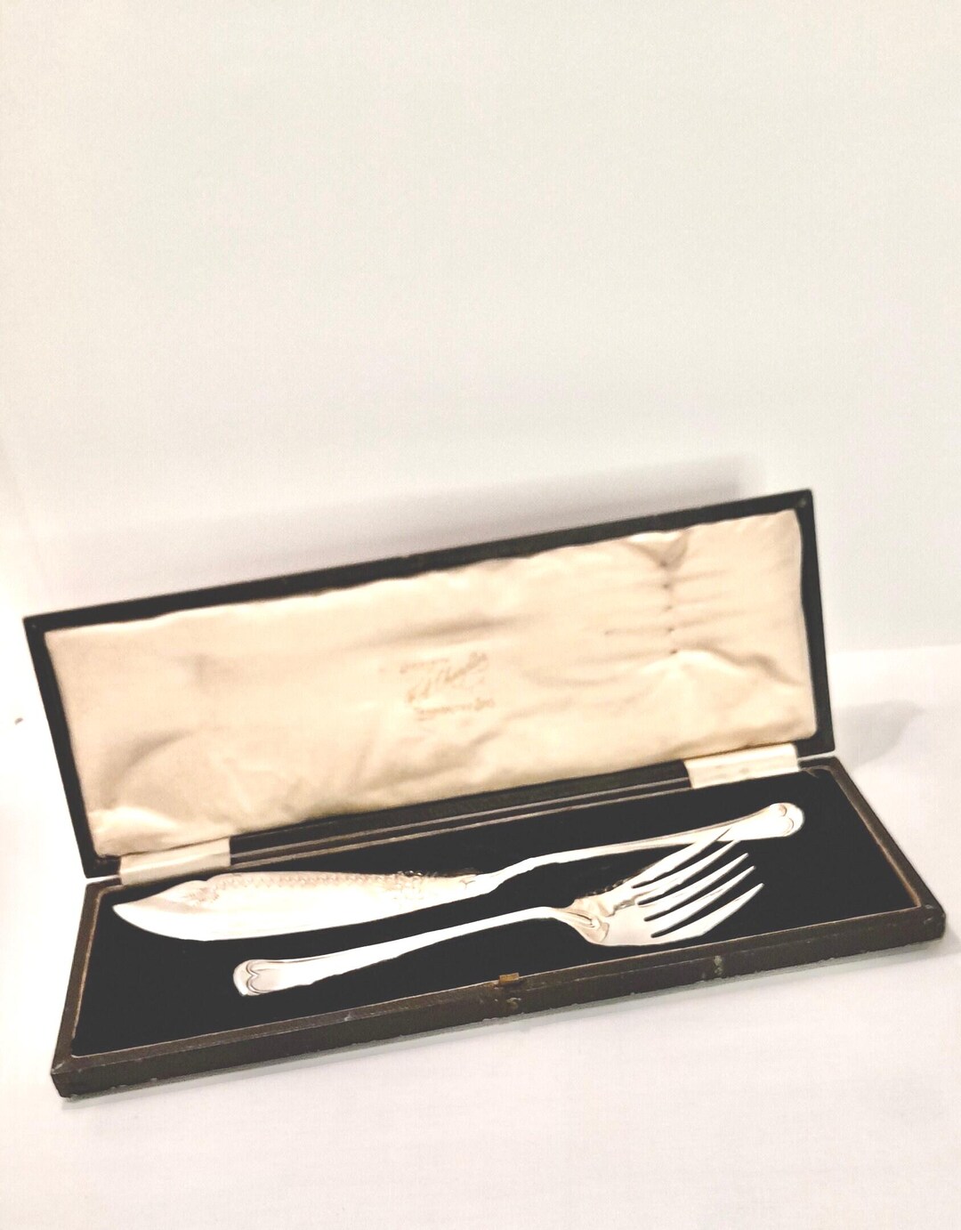 Edwardian Silver Plate Fish Set / Fish Slice / Flatware / Fine Dining ...