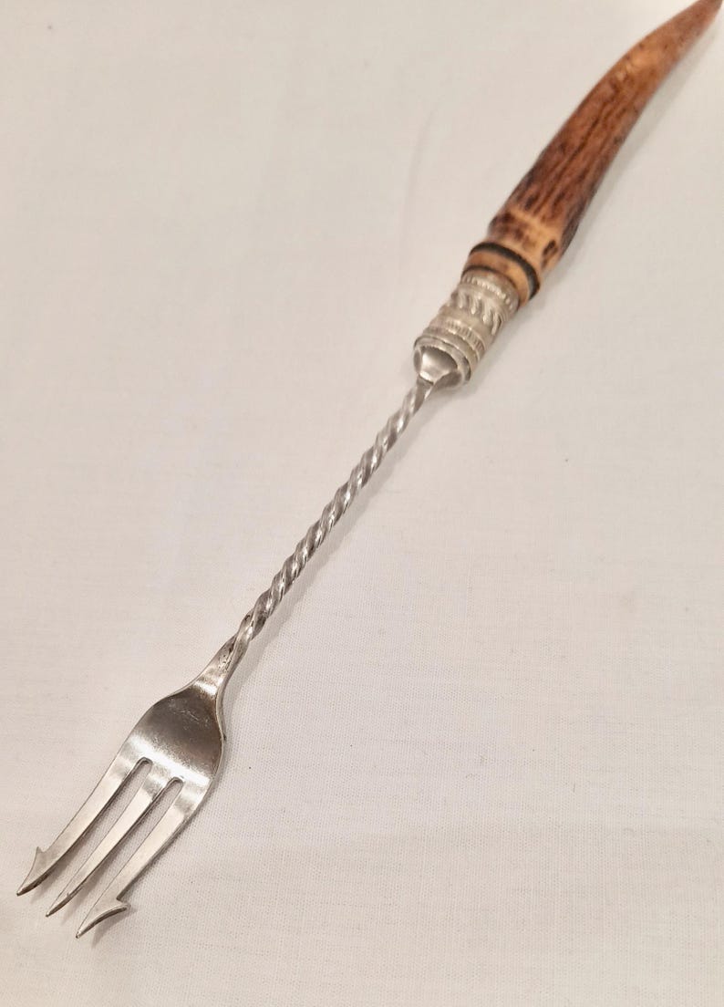 Pickle Fork / Pickle Forks / Antler Handled Pickle Forks / Olive Forks ...