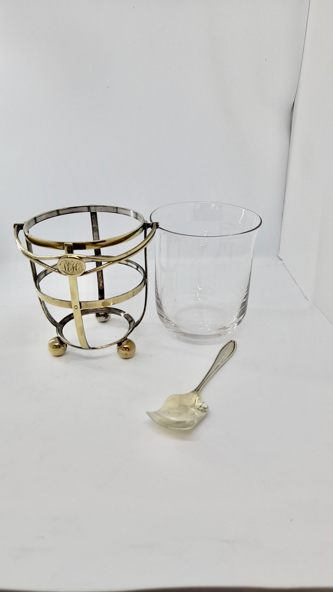 Edwardian Jam Pot / Edwardian Preserve Pot With Silver Plate Spoon ...