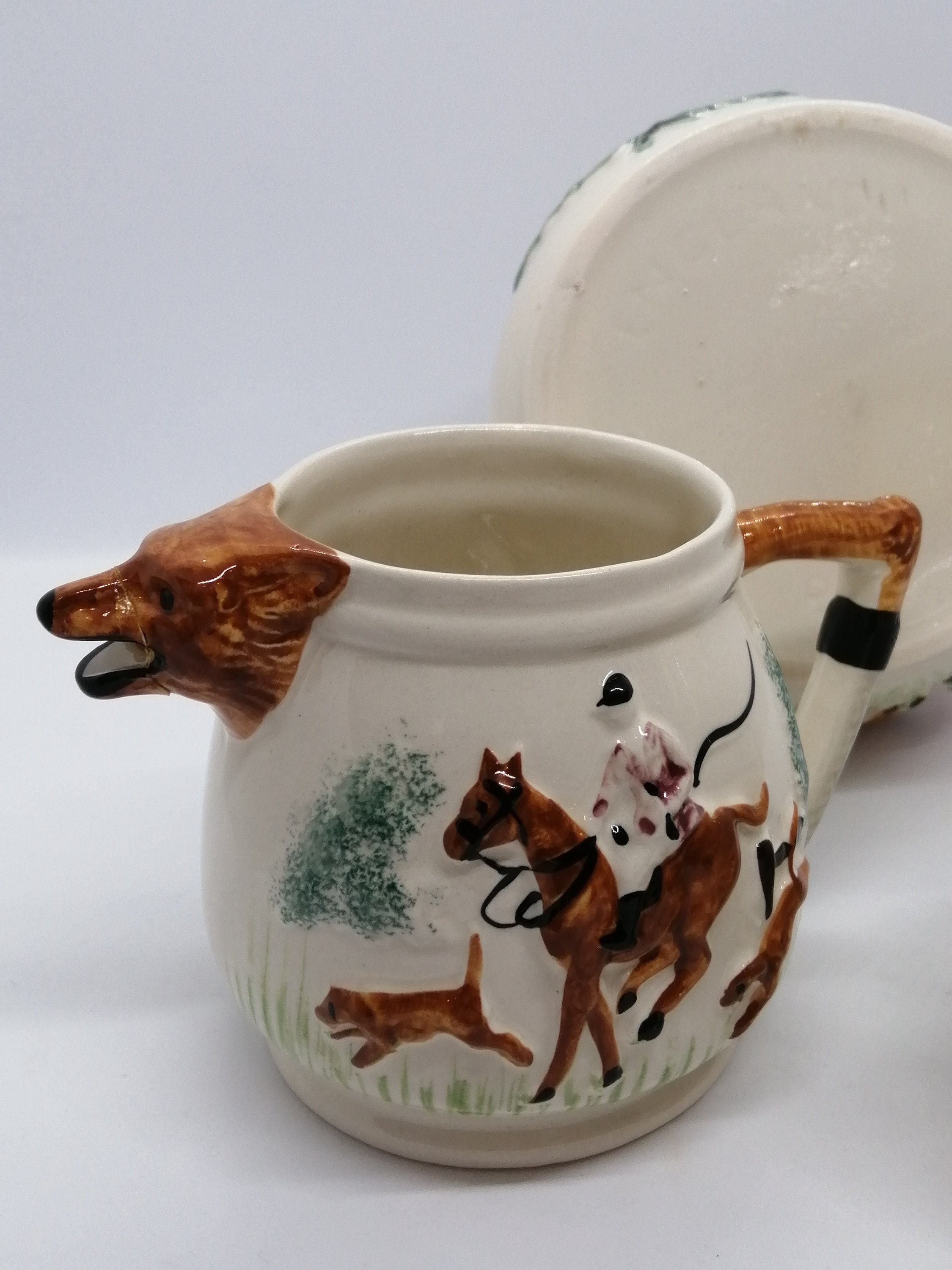 Hunt Scene Teapot Set / Hunt Scene Teapot / Hunt and Fox's Head Spout ...