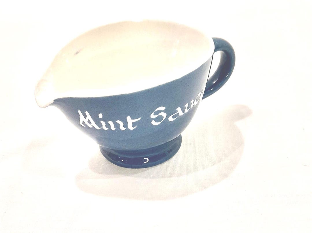 Mint Sauce Server / Mint Sauce Jug / Blue Jug / Kitchenalia / 1950s ...
