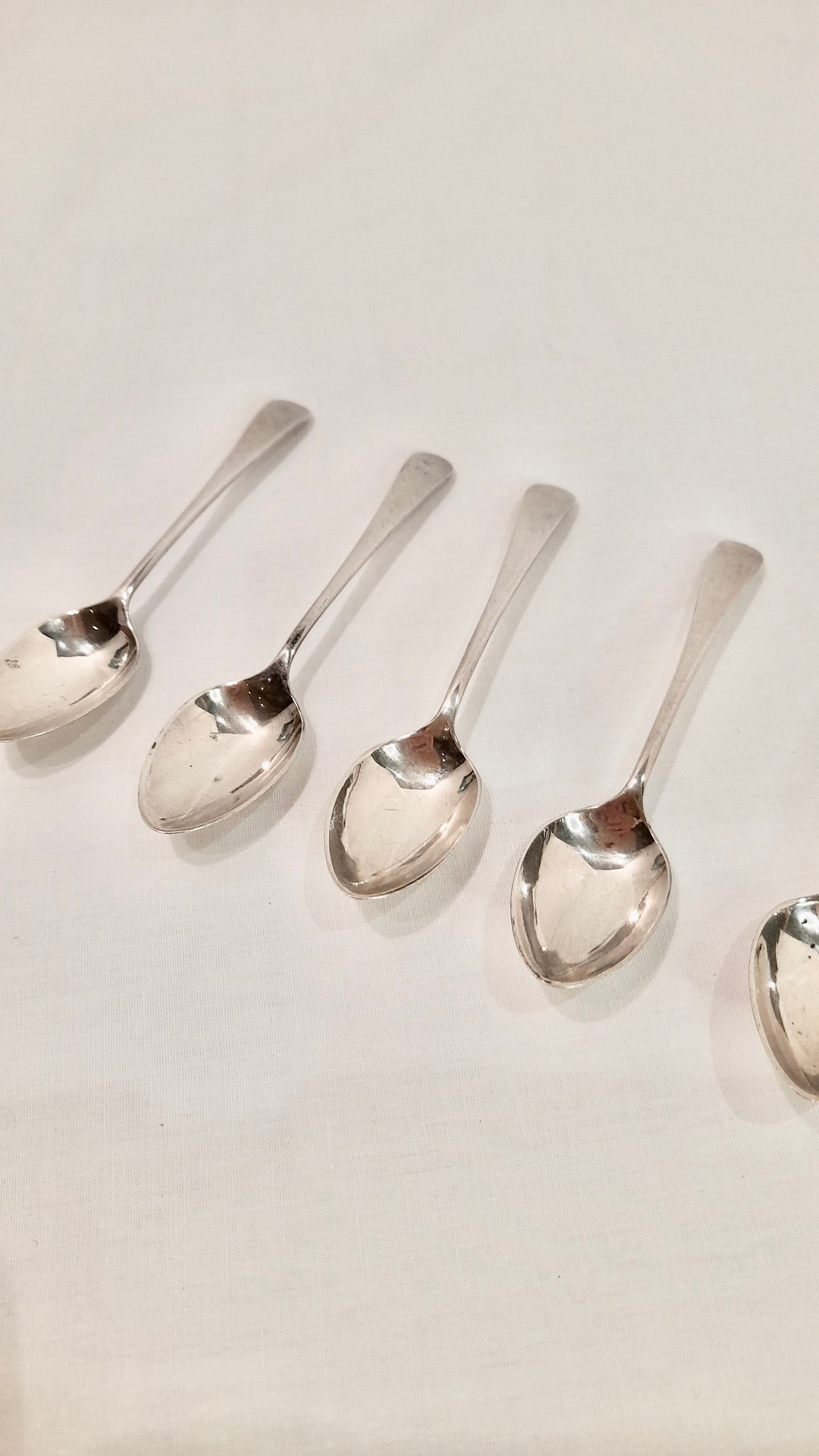Silver Plate Teaspoons / Edwardian Teaspoons / Teaspoons / Fine Dining ...