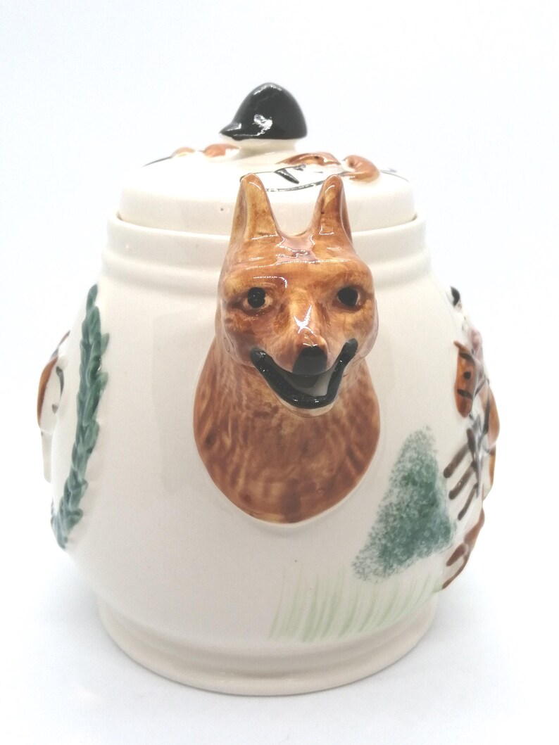 Perfect Fox Tea Set / Hunt and Fox's Head Spout Teapot / Hunt Scene ...