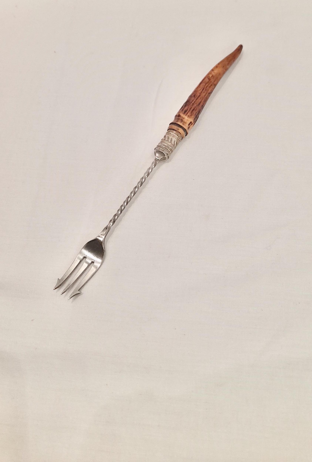 Pickle Fork / Pickle Forks / Antler Handled Pickle Forks / Olive Forks ...