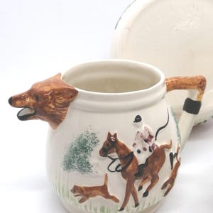 Perfect Fox Tea Set / Hunt and Fox's Head Spout Teapot / Hunt Scene ...