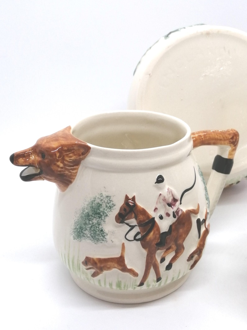 Perfect Fox Tea Set / Hunt and Fox's Head Spout Teapot / Hunt Scene ...