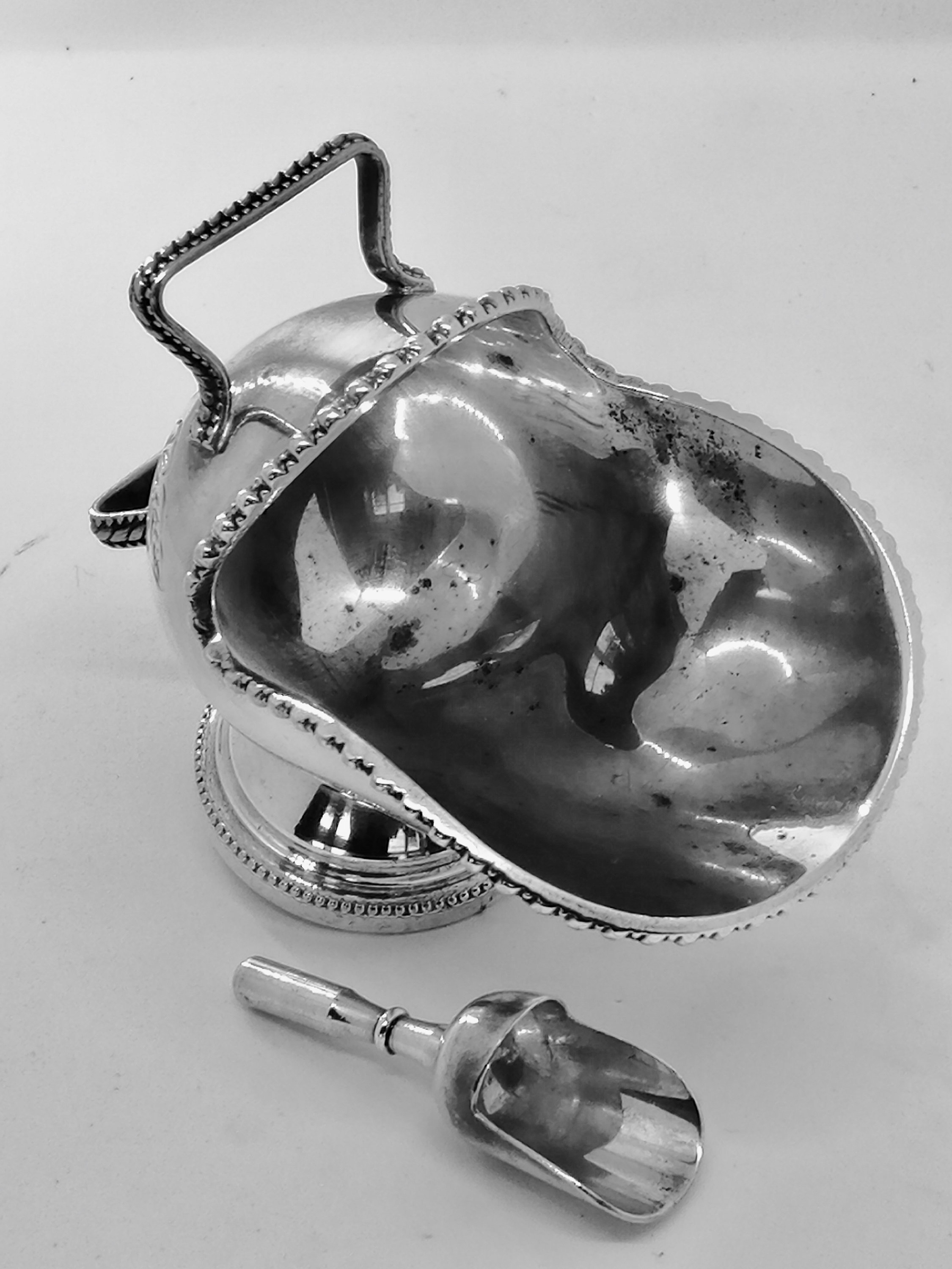 Edwardian Silver Plate Sugar Scuttle / Edwardian Sugar Scuttle ...