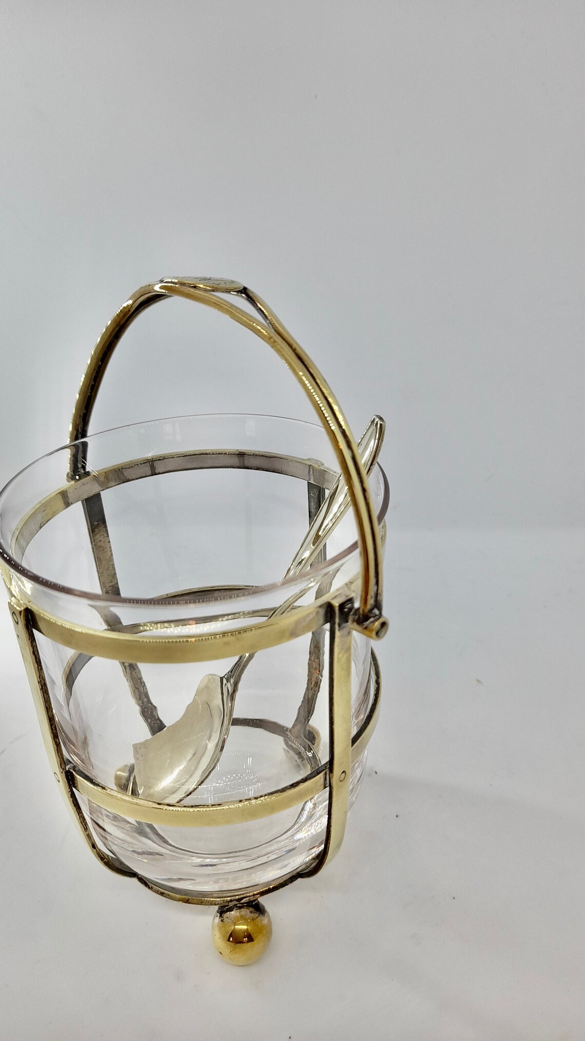 Edwardian Jam Pot / Edwardian Preserve Pot With Silver Plate Spoon ...